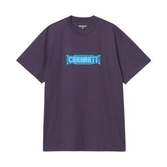 Carhartt Work in Progress Homme, Tops, Violet, Taille: XL T-Shirt Graphique