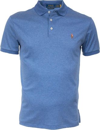 Polo Ralph Lauren Homme, Tops, Bleu, Taille: XL Cotton Stretch Polo