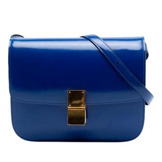 Celine Pre-owned Cuir sacs-celine - Femme - Pre-owned - Bleu - Taille: ONE Size