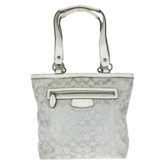 Coach Pre-owned Signature Canvas Leder Shopper - - Pre-owned - Damen - Grau - ONE SIZE