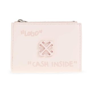 Off-white Femme, Accessoires, Rose, Taille: ONE Size Portefeuille en cuir