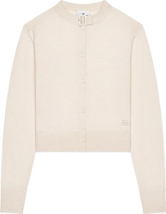 Courr&egrave;ges Cardigan mit Schnallendetail - Nude