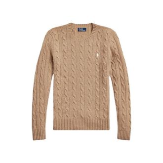 Polo Ralph Lauren Cashmerepullover mit Zopfmuster - - Knitwear - Damen - Braun - XS
