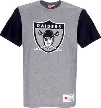 Mitchell & Ness Oakland Raiders Farbblockiertes Tee - - Tops - Herren - Grau - XL