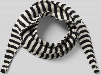 Mads Norgaard Schal aus Wolle mit Label-Detail