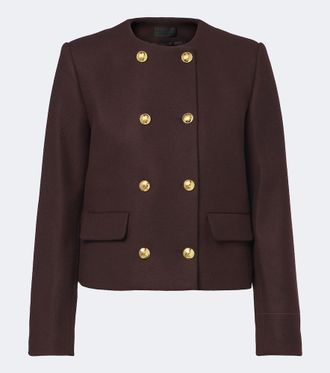 Nili Lotan Veste Melanie en laine m&eacute;lang&eacute;e