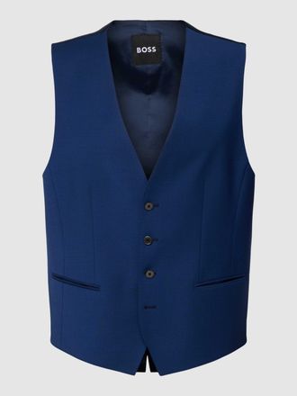 HUGO BOSS Weste mit Paspeltaschen