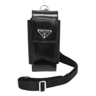 Prada Pre-owned Triangle Logo Handy-Tasche - - Pre-owned - Herren - Schwarzk - ONE SIZE