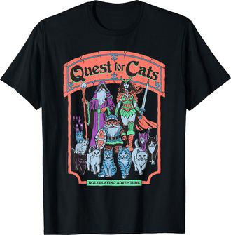 Steven Rhodes Quest for Cats Roleplay Retro Vintage Funny Adult Humor T-Shirt