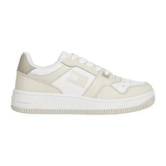 Tommy Jeans Beige Retro Tonal Logo Sneakers - - Shoes - Damen - Beige - 36 EU