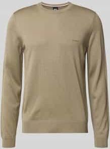 HUGO BOSS Regular Fit Strickpullover aus reiner Schurwolle Modell BOTTO
