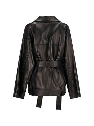 Khaite Womens Jacket Alder Black Lambskin