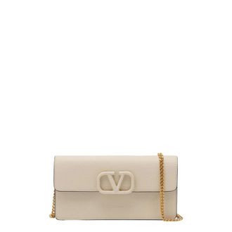 Valentino Garavani Femme, Sacs, Beige, Taille: ONE Size VLogo Signature Wallet with Strap