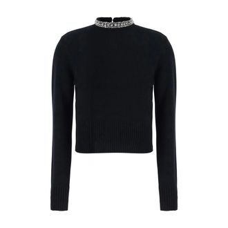 Pinko Pinko, Femme, Pulls, Noir, Taille: 42 FR Berlin Sweater