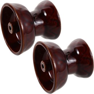 Cabilock 2 Stück -Öllampe Öllampenfassung aus Keramik Ghee-Lampenfassung -Frontlichthalter Öllichthalter -Öllampe Petroleumlaternenhalter ätherischer Ölbrenner