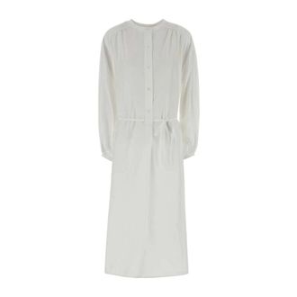 Loulou Studio Femme, Robes, Blanc, Taille: 36 FR Vitti Shirt Dress