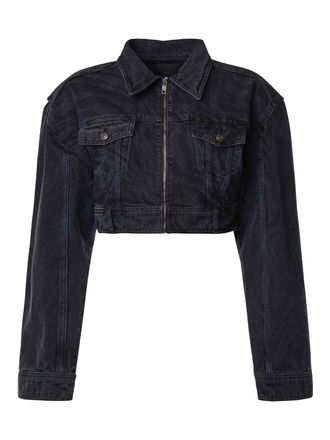 Rotate Jeansjacke - Schwarz