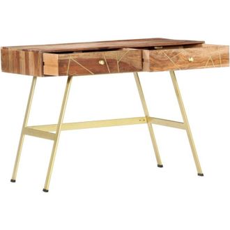 vidaXL Schreibtisch mit Schubladen 100x55x75 cm Massivholz Akazie Vidaxl