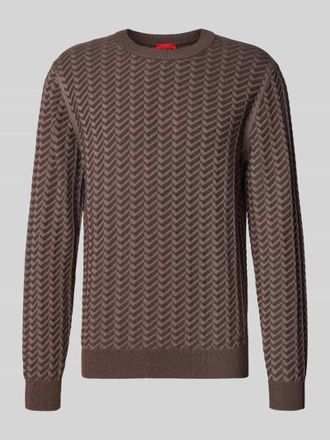 HUGO BOSS Pullover mit strukturierter Strickoptik Modell Simond