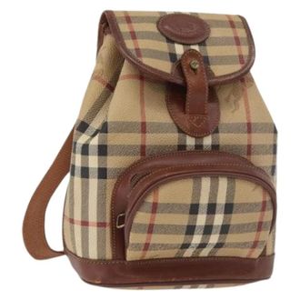 Burberry Pre-owned Vintage Backpack - Femme - Pre-owned - Beige - Taille: ONE Size
