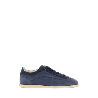 Brunello Cucinelli Baskets en nubuck et cuir de veau - Homme - Chaussures - Bleu - Taille: 41 EU
