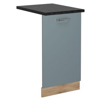 Vicco Panneau de lave-vaisselle R-Line, Bleu-gris, 45cm, pt Anthracite