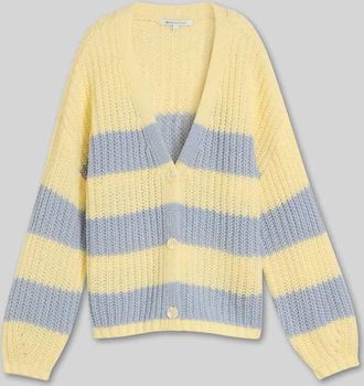 Tom Tailor Denim Regular Fit Strickjacke mit Seitenschlitzen