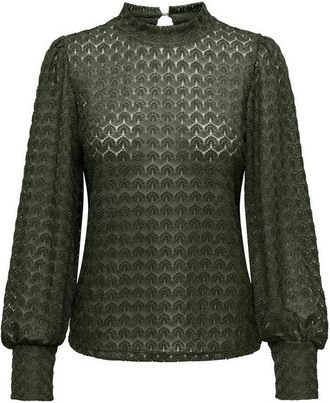 Jacqueline de Yong Langarmbluse AVERY (1-tlg) Spitze