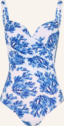 Charmline Charmline Shape-Badeanzug Seaside Breeze In Wickeloptik blau