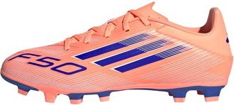 adidas Unisex F50 Club Kunstrasen neuerer Generation, Hart- und Aschenplätze Fußballschuhe Beam Orange/Lucid Blue/Cloud White 43 1/3