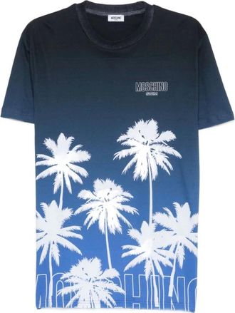 Moschino Homme, Tops, Bleu, Taille: 2XL Moschino T-shirts et Polos