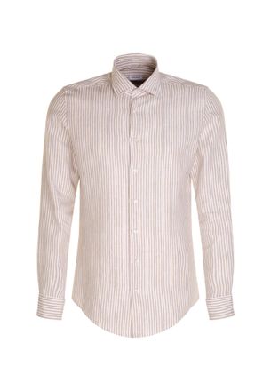 Seidensticker Herren Extra Slim Fit Langarm Hemd, Sand, Kragenweite: 41