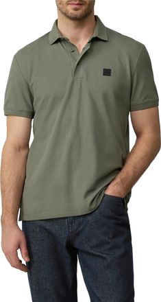 s.Oliver Piqué-Poloshirt aus Baumwollstretch mit Label-Patch