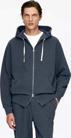 Arket Kapuzenpullover Mit Rei&szlig;verschluss -Blau