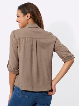 Witt Klassische Bluse Flanell-Bluse Langarm
