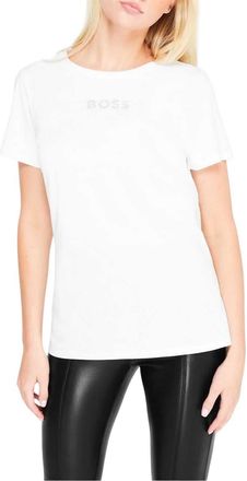 HUGO BOSS T-Shirt f&uuml;r Damen, Logo (Wei&szlig;)
