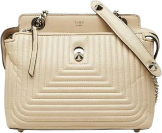 Fendi Sac port&eacute; &eacute;paule Pre-owned - Femme - Pre-owned - Beige - Taille: ONE Size