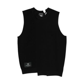 Yohji Yamamoto Homme, Sport, Noir, Taille: S GFX Knitted Vest