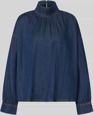 Jake*s Casual Relaxed Fit Jeansbluse aus Lyocell-Baumwoll-Mix