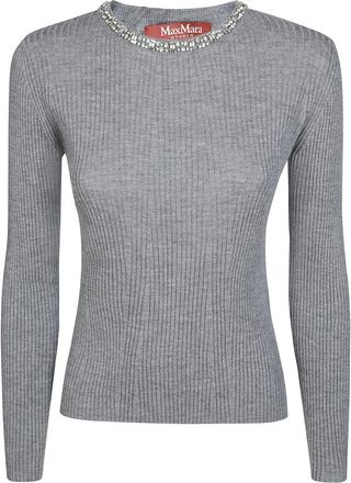 Max Mara Damen, Strickwaren, Grau, LGröße