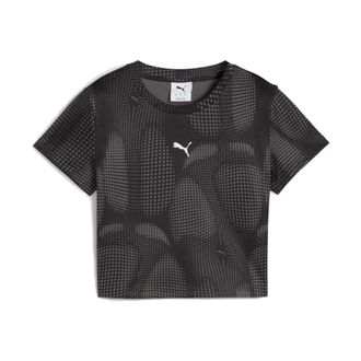 Puma Puma, Femme, Tops, Noir, Taille: 38 FR Dare TO AOP Baby TEE