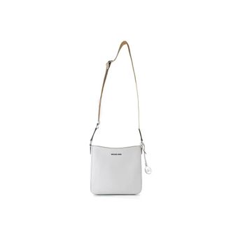 Michael Kors Femme, Sacs, Blanc, Taille: ONE Size Sac bandouli&egrave;re en toile avec bandouli&egrave;re r&eacute;glable et fermeture &agrave; glissi&egrave;re sup&eacute;rieure