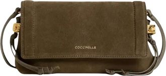 Coccinelle Mini Wildleder Umh&auml;ngetasche - - Bags - Damen - Gr&uuml;n - ONE SIZE