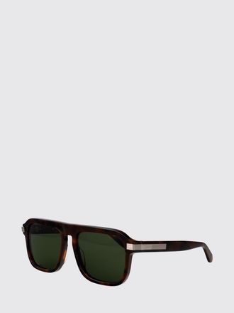 Ferragamo Lunettes de soleil aviateur rectangulaires en ac&eacute;tate avec logo