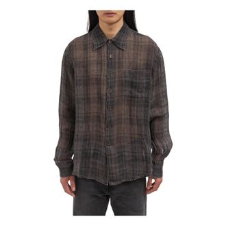 Our Legacy Above Shirt - Homme - Chemises - Gris - Taille: L