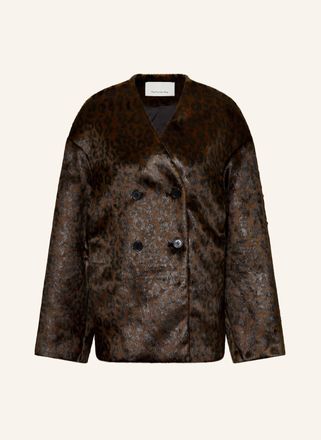 Frankie Shop Kunstfell-Jacke Valentina braun