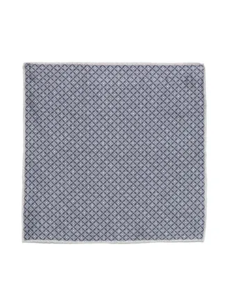 Brunello Cucinelli carr&eacute; de poche imprim&eacute; - Bleu