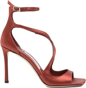 Jimmy Choo London Femme, Chaussures, Rouge, Taille: 38 1/2 EU High Heel Sandales