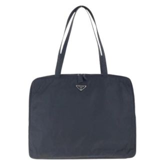 Prada Pre-owned Sacoche Logo Tessuto en Nylon - Femme - Pre-owned - Noir - Taille: ONE Size