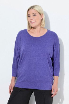 Ulla Popken T-Shirt Funktions-Shirt Oversized U-Boot-Ausschnitt